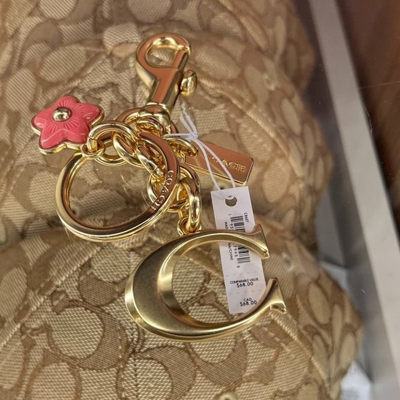 Coach | Accessories | Coach Signature Bag Charm | Poshmark